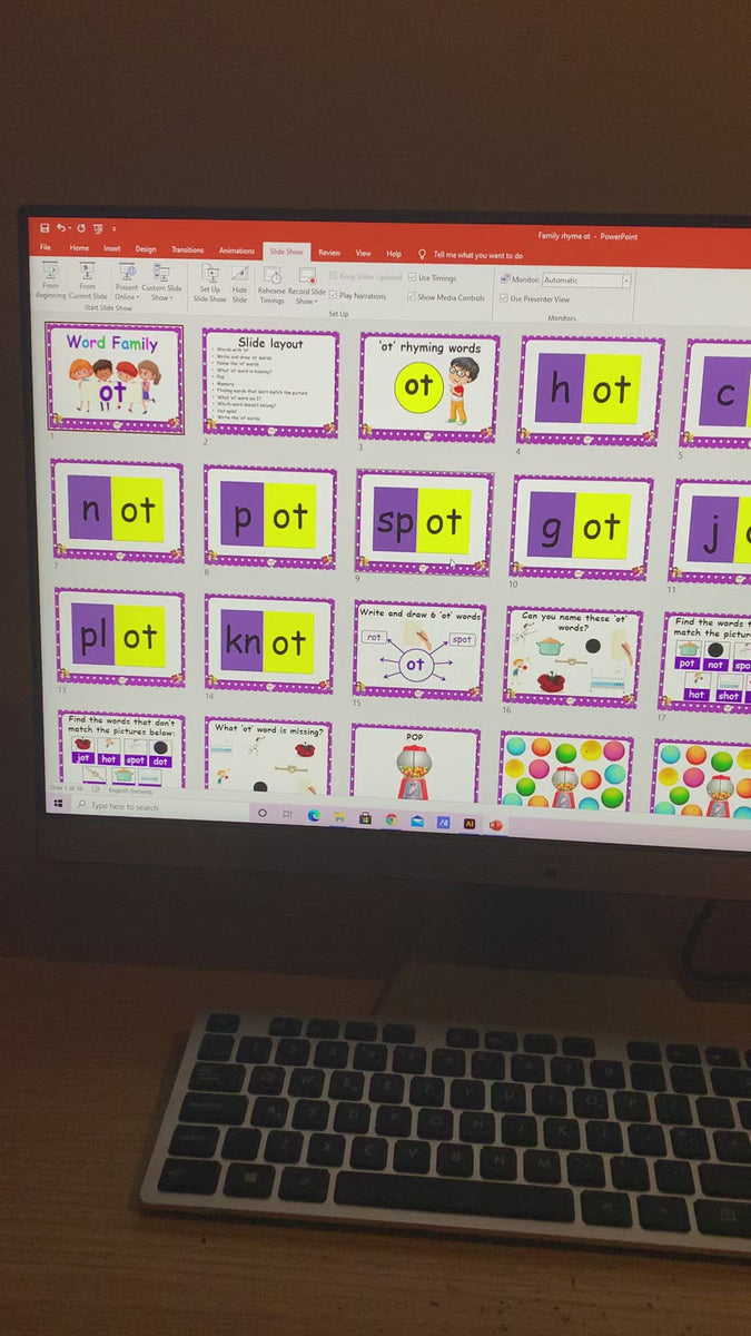 Word Family 'ot' PowerPoint – Primary Teacher Infants