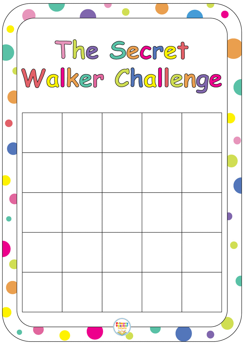 Secret Walker Challenge – Primary Teacher Infants