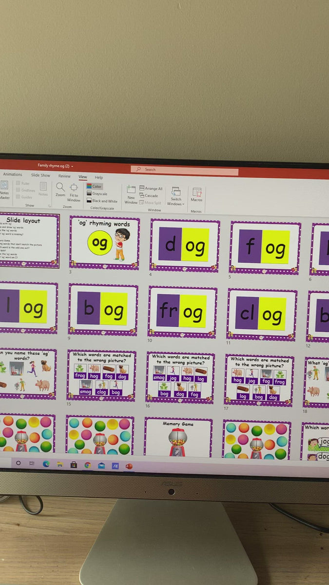 Word Family 'og' PowerPoint – Primary Teacher Infants