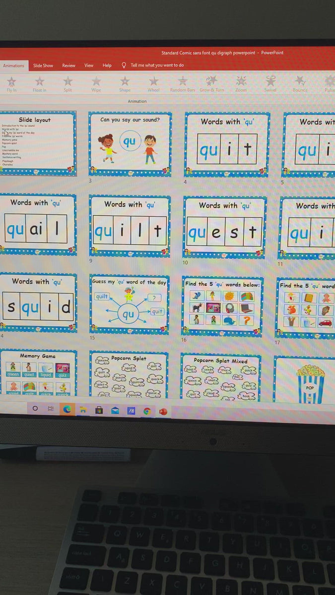 Digraph qu PowerPoint – Primary Teacher Infants