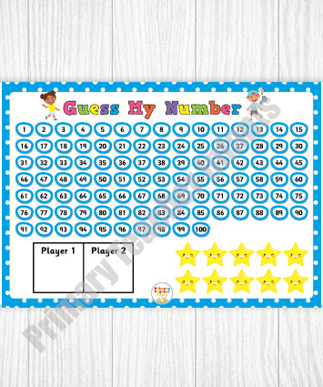 Guess my Number - 1-10 & 1-100 – Primary Teacher Infants