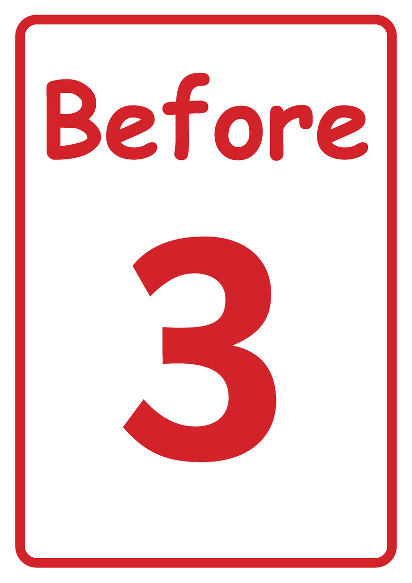 A4 Before and After cards up to 50 – Primary Teacher Infants