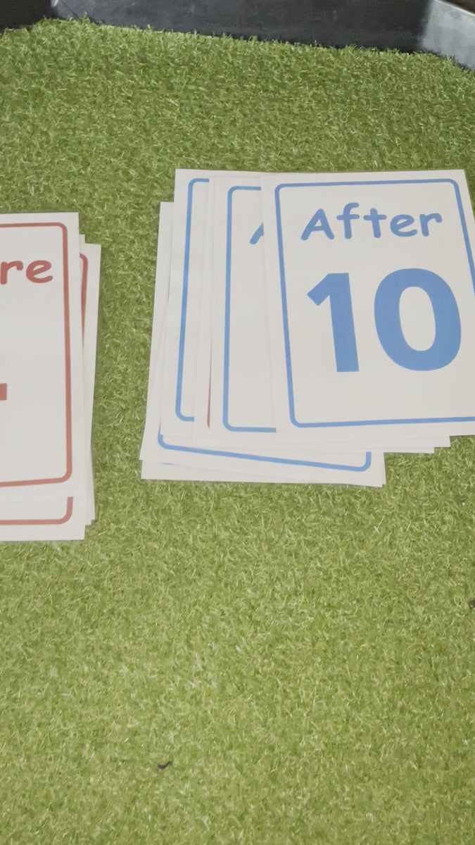 A4 Before and After cards up to 50 – Primary Teacher Infants