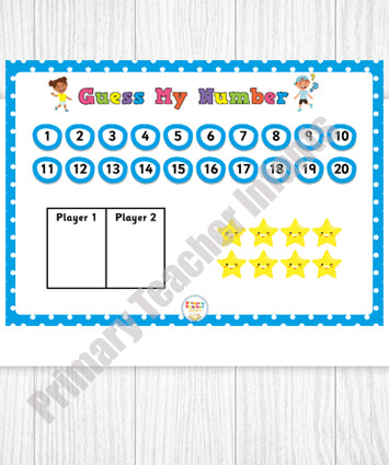 Guess my Number - 1-10 & 1-100 – Primary Teacher Infants