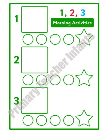 123 Boards & 321 Boards - Visual boards – Primary Teacher Infants